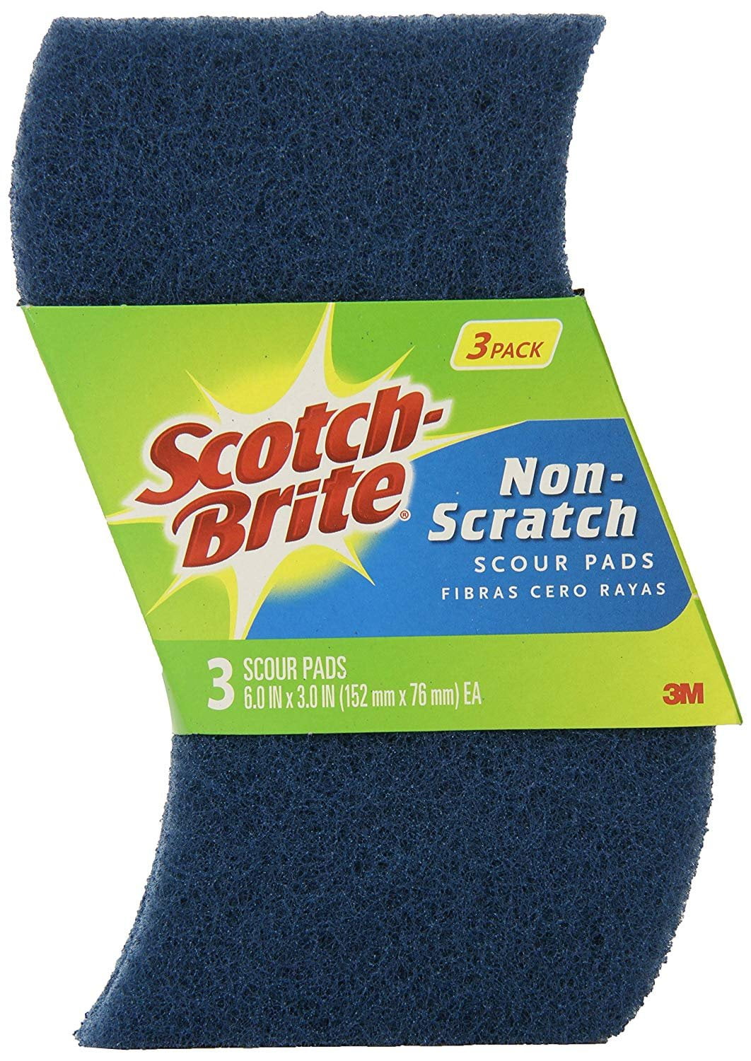 Scotch-Brite Multi-Purpose No Scratch Scour Pads 623-S, 3-Count Pack of ...