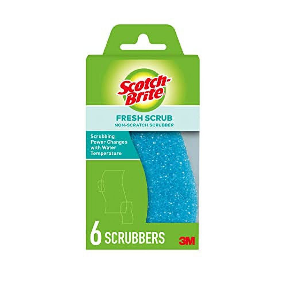 Scotch-Brite Non-Scratch Fresh Scrubber, 6 Scrubbers - Walmart.com