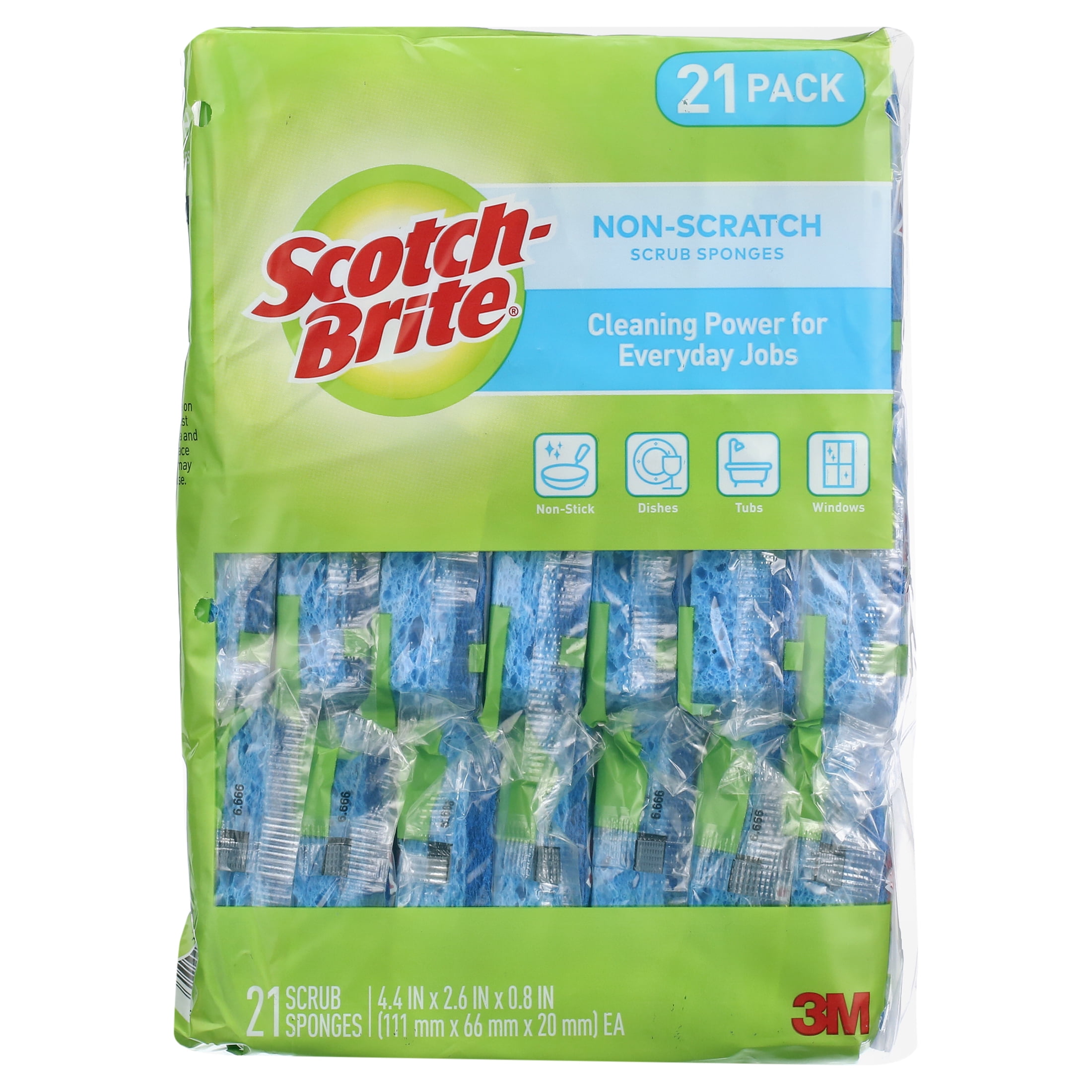 Scotch-Brite Non-Scratch Scrub Sponge, 21 Sponges - Walmart.com