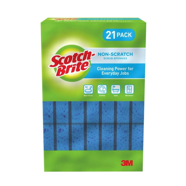 Scotchbrite 21 Pack Nonscratch Scrub Sponges