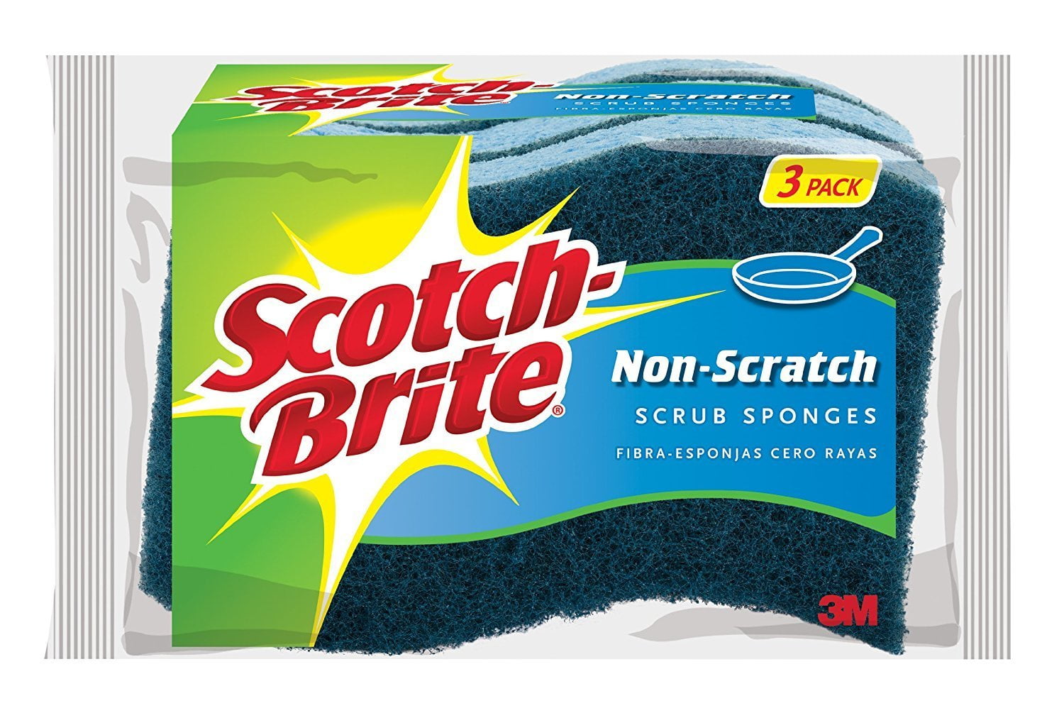Scotch-Brite Non-Scratch Scrub Sponge, Cleaning Power for Everyday Jobs ...