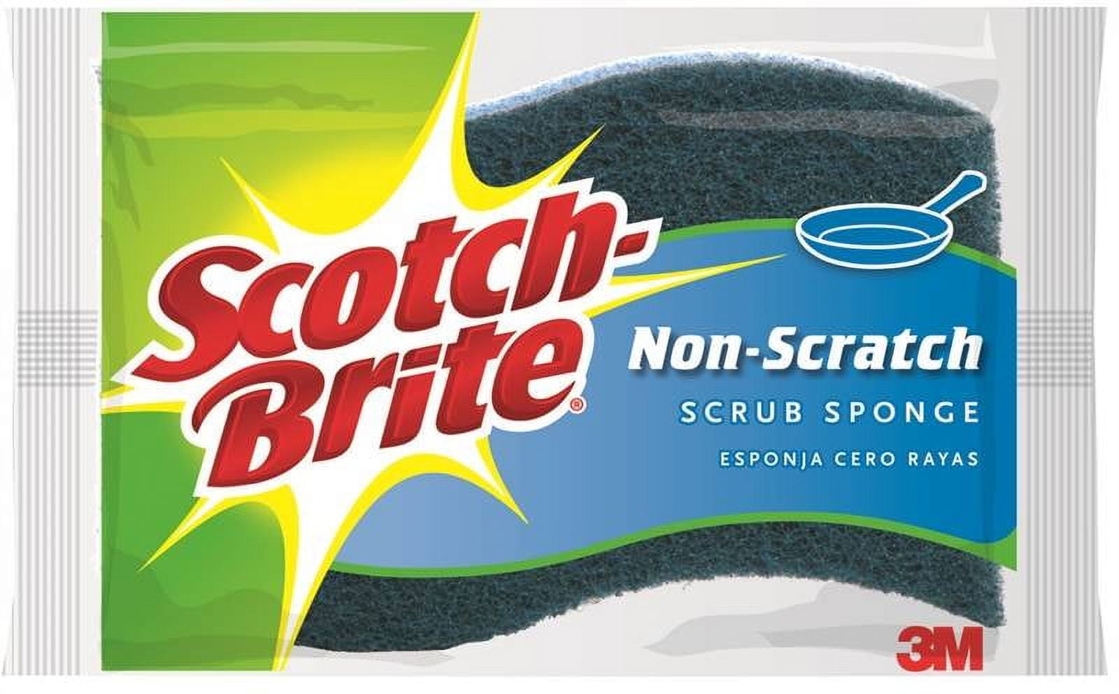 Scotch-Brite Scrub Sponge for Household Cleaning, 3M Kitchen Scrubber ...