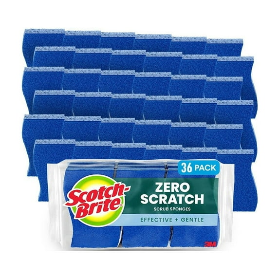 Scotch-Brite Non-Scratch, Zero Scratch Scrub Sponges, 9 Sponges ...