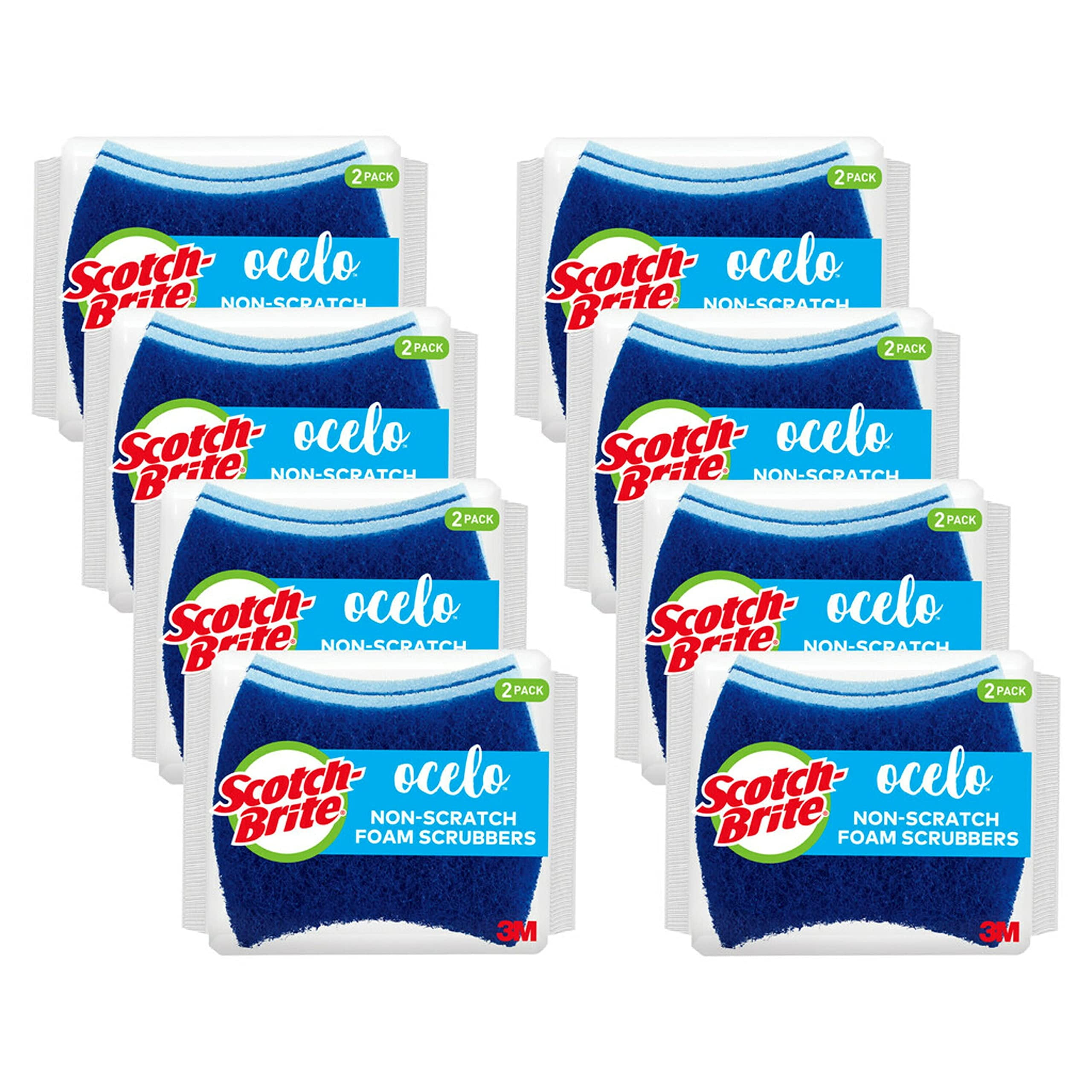 Scotch-Brite Ocelo Non-Scratch Foam Scrubber, 16 Count - Walmart.com