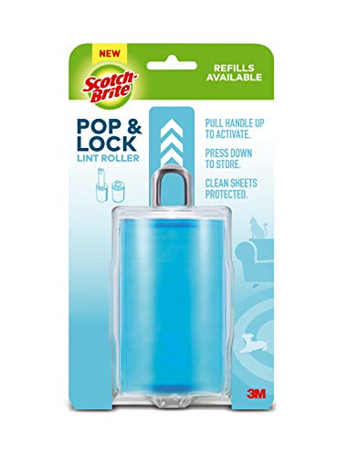 Scotch-Brite Pop & Lock Retractable Lint Roller, 60 Sheets - Walmart.com