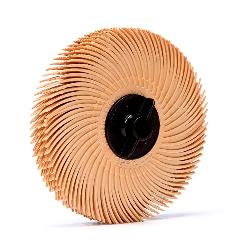 Scotch-Brite Radial Bristle Disc Thin Bristle, 3 in x 3/8 in 6 Micron ...