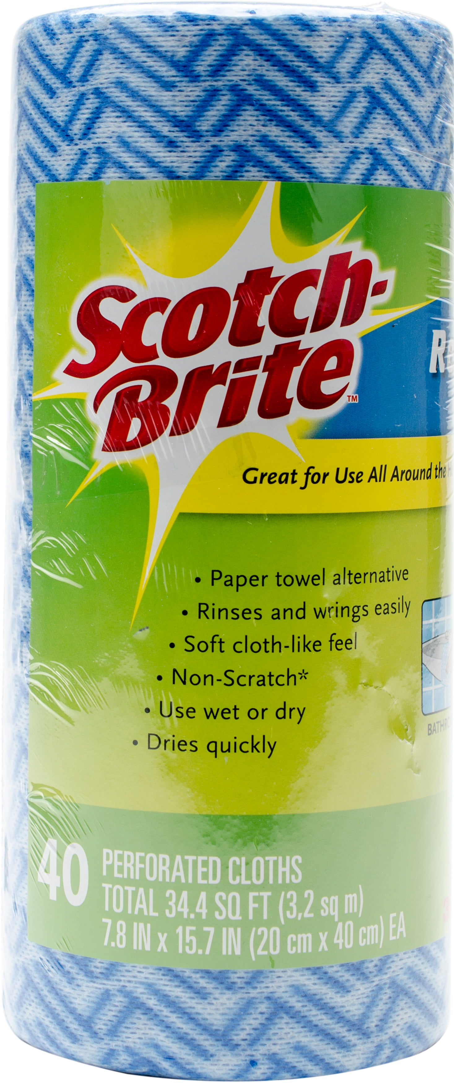 Scotch-Brite Reusable Wipes-40 Sheets/Pkg - Walmart.com