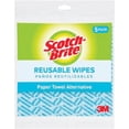 Scotch-Brite Reusable Wipes - Reusable Household Cleaning Cloths - 5 ...