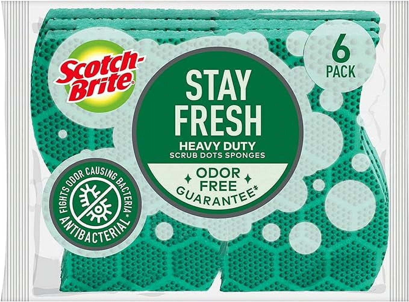 Scotch-Brite Scrub Dots Heavy Duty Sponge, Powerful Scrubbing, Rinses ...