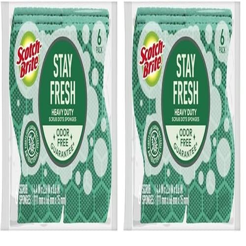 Scotch-Brite Scrub Dots Heavy Duty Sponge, Powerful Scrubbing, Rinses ...