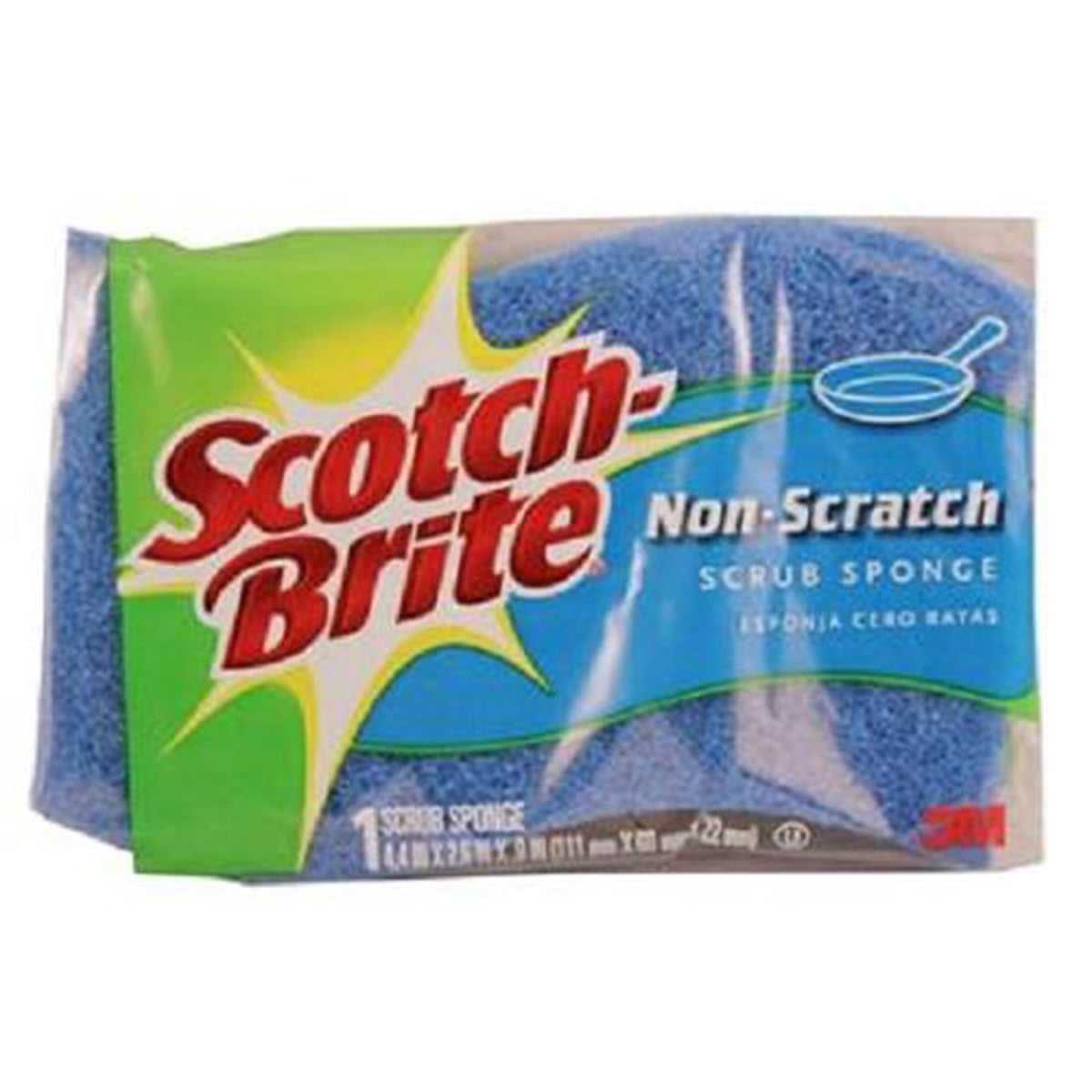 Scotch-Brite, Scrub Sponge Non Scratch, Count 1 - Sponges & Cleaning ...