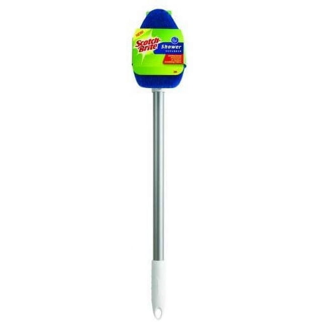 Scotch-Brite Bathroom Shower Scrubber with Extended Handle for Tub ...