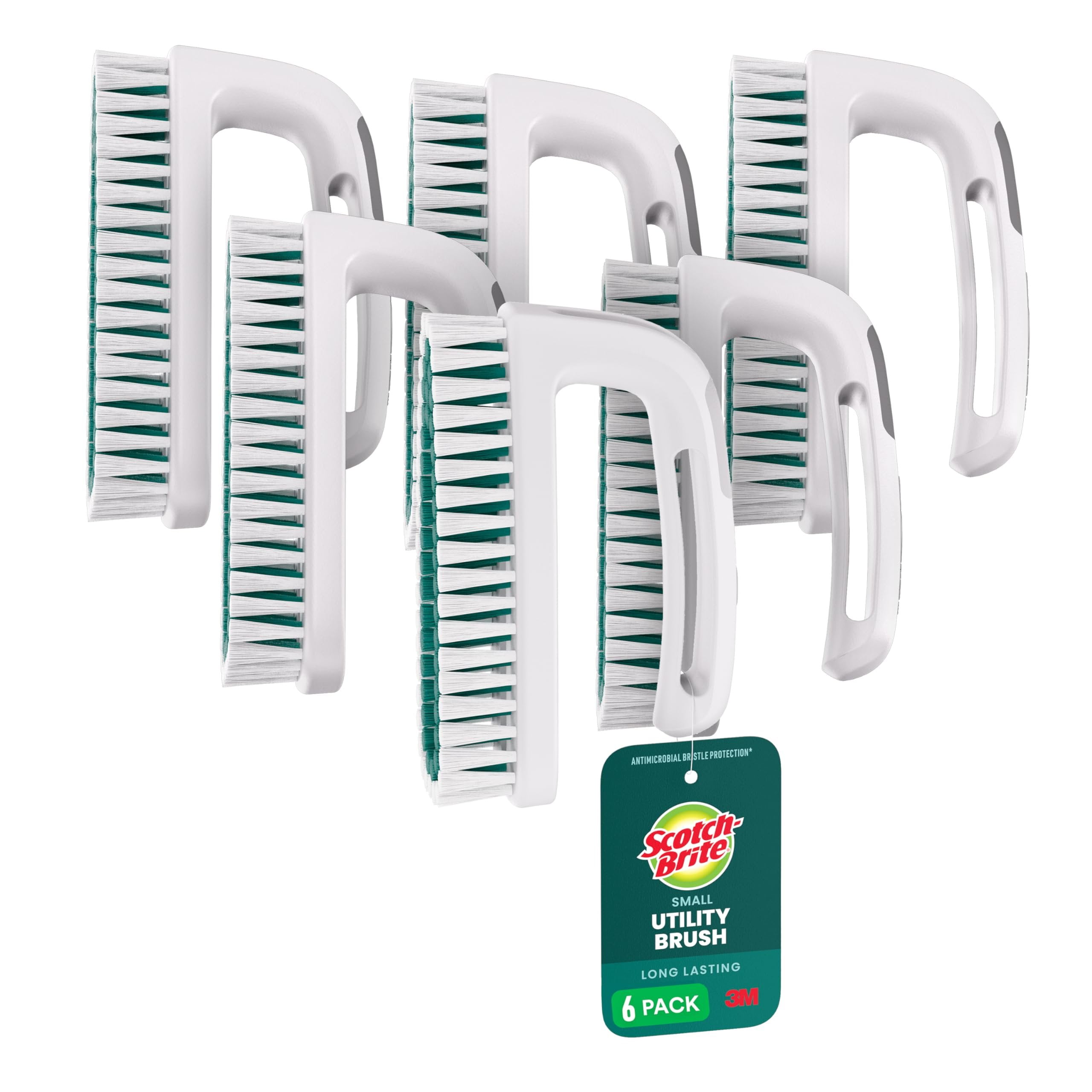 Scotch-Brite Small Utility Brush, Long Lasting Dish Brush with Handle ...
