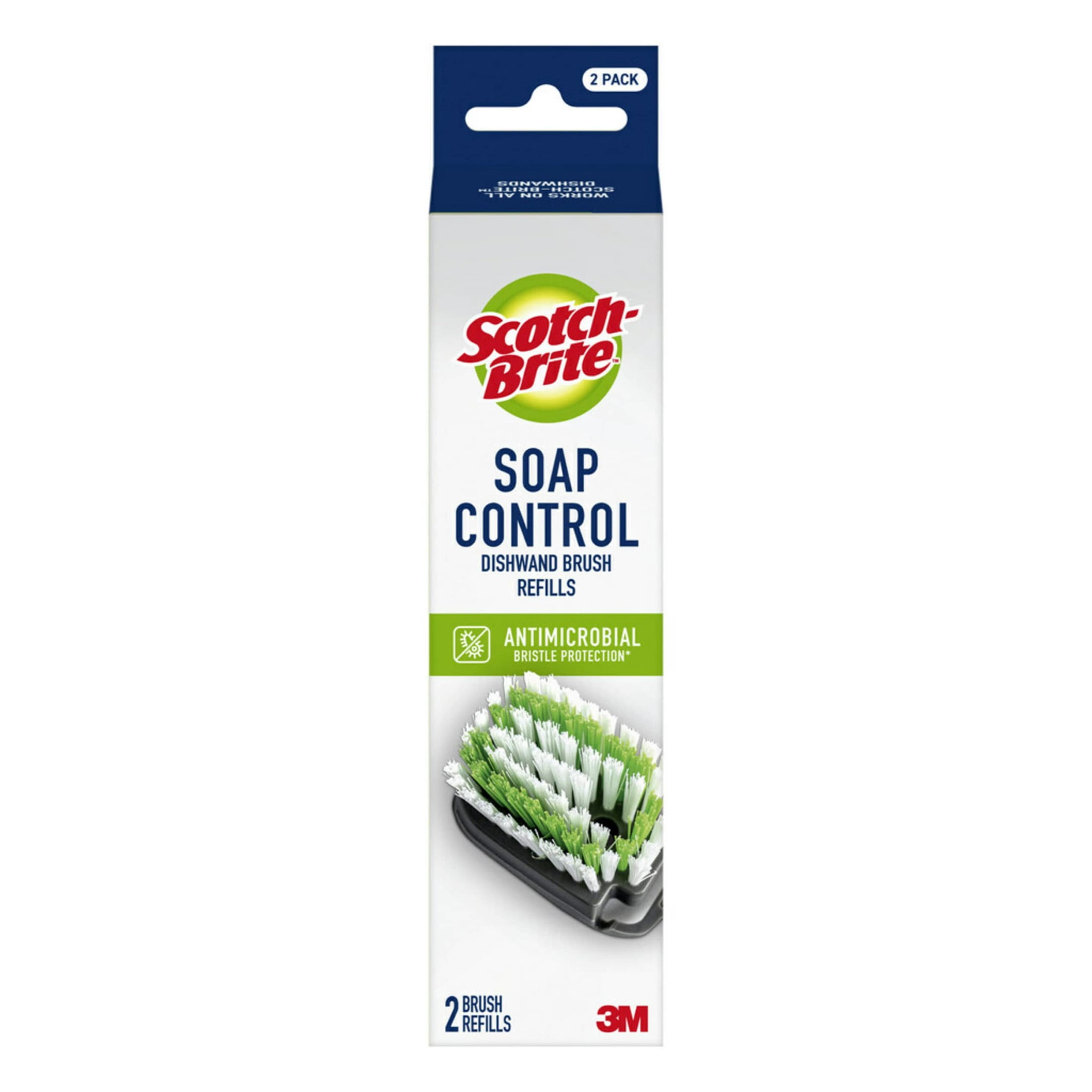 Scotch-Brite Soap Control Brush Refills, 2 Refills Total - Walmart.com