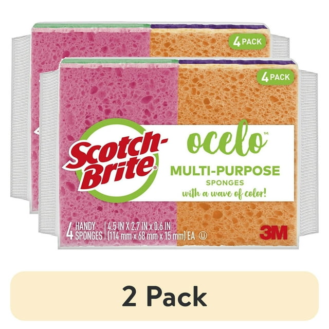 (2 pack) 3M-Commercial Tape Div. 7274FD O-Cel-O Sponge with 3M ...