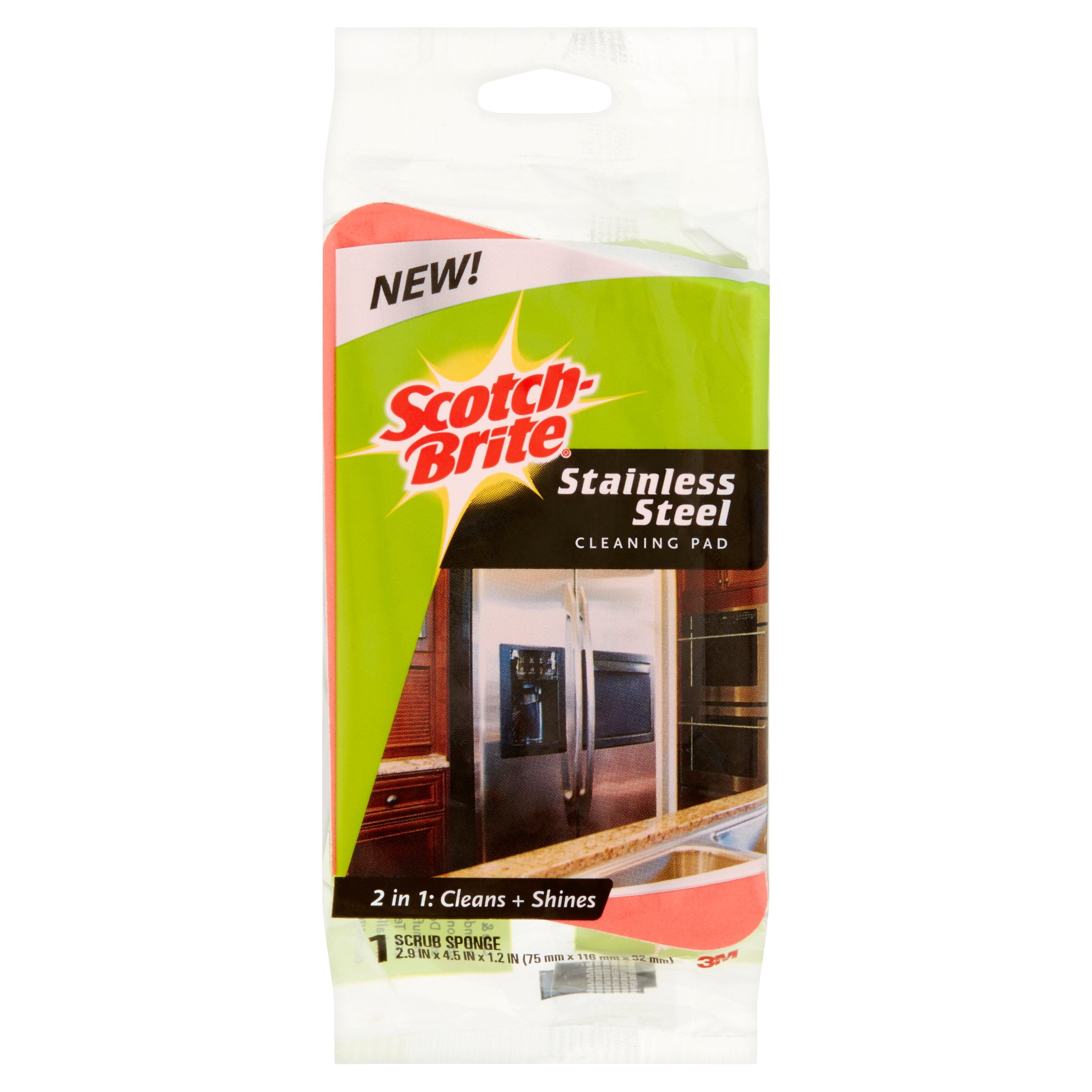 Scotch-Brite Stainless Steel Cleaning Pad, 1.0 CT - Walmart.com