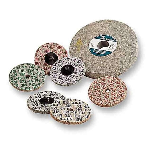 Scotch-Brite Unitized Wheel, 2 in Dia, 15/64 in W, TR Arbor Hole ...