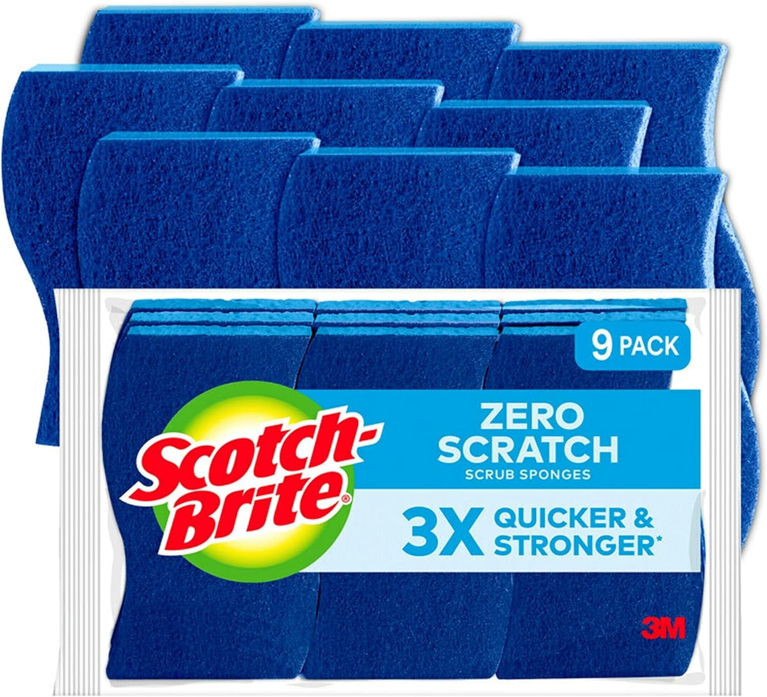 Scotch-Brite Zero Scratch Non-Scratch Scrub Sponges, For Washing Dishes ...
