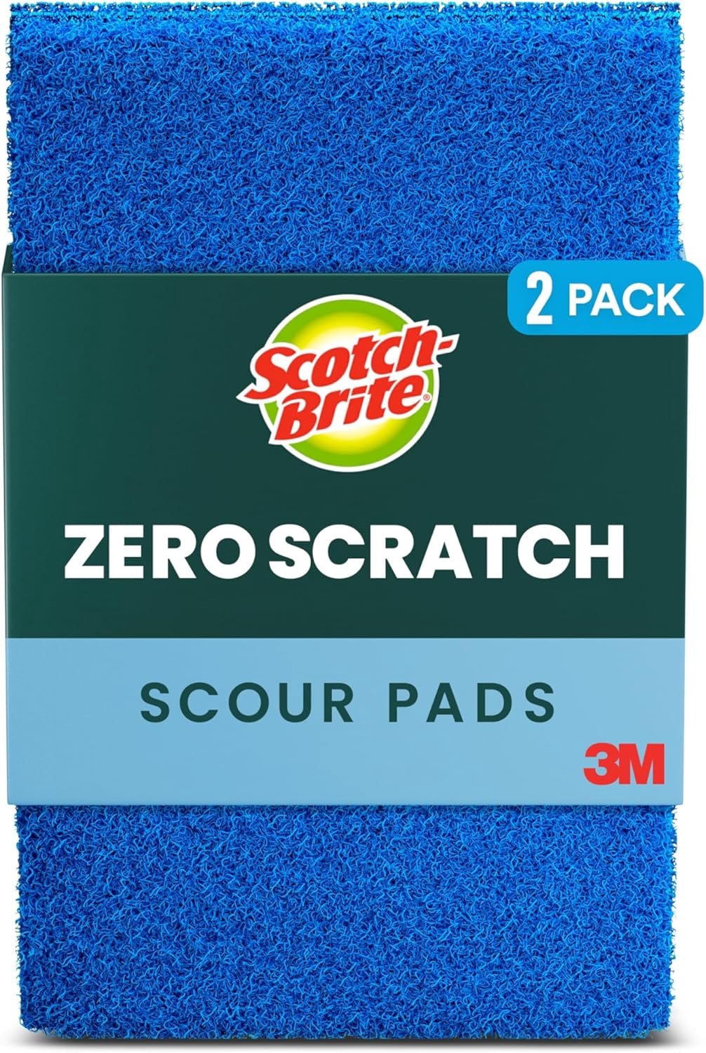 Scotch-Brite Zero Scratch Scouring Pad, Effective + Gentle Dish ...