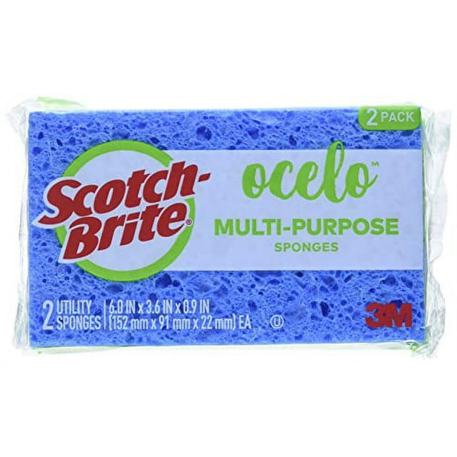 Scotch-Brite ocelo Handy Sponge, Assorted Colors, 2 Sponges - Walmart.com