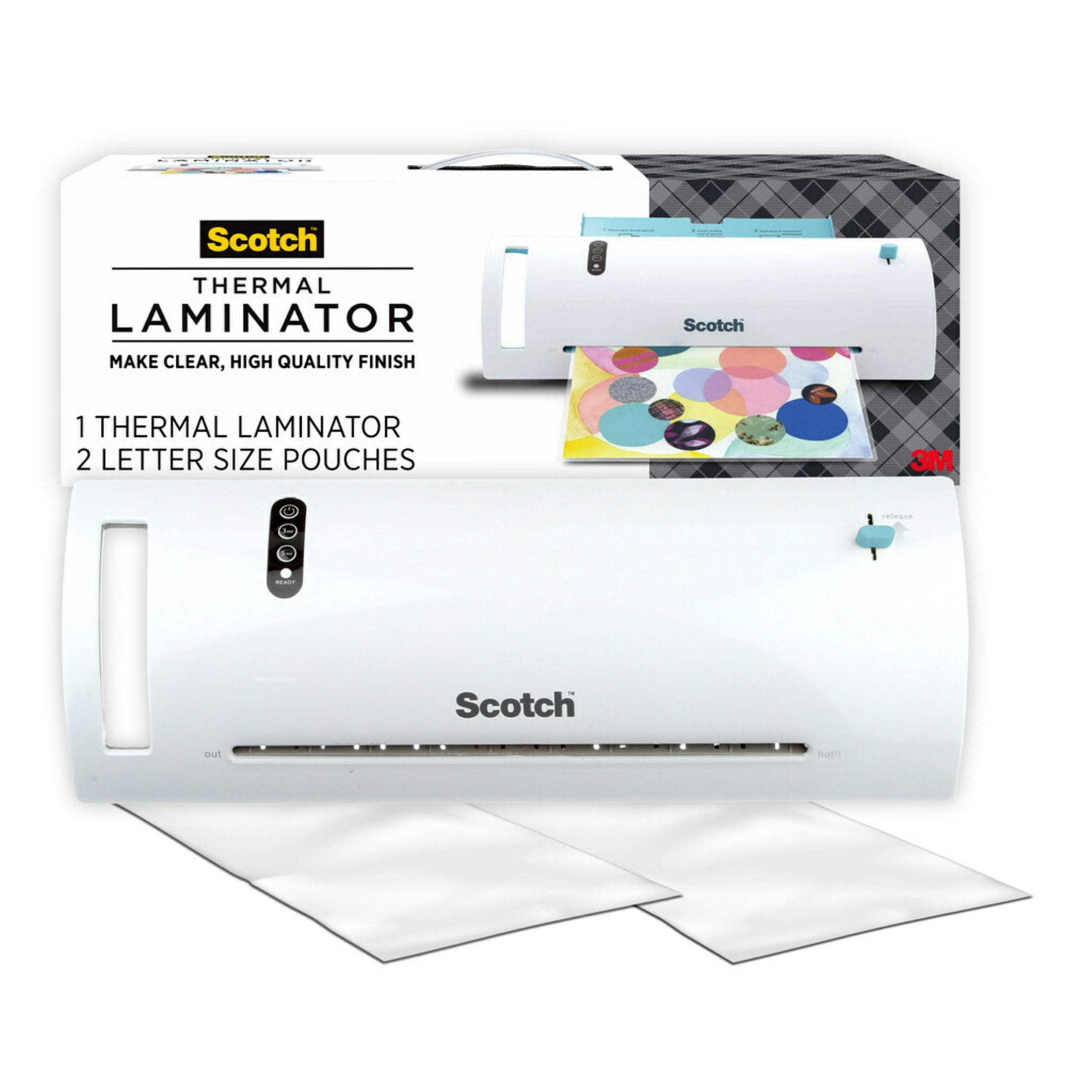 Scotch Craft Thermal Laminator Plus 2 Letter Size Pouches - Walmart.com