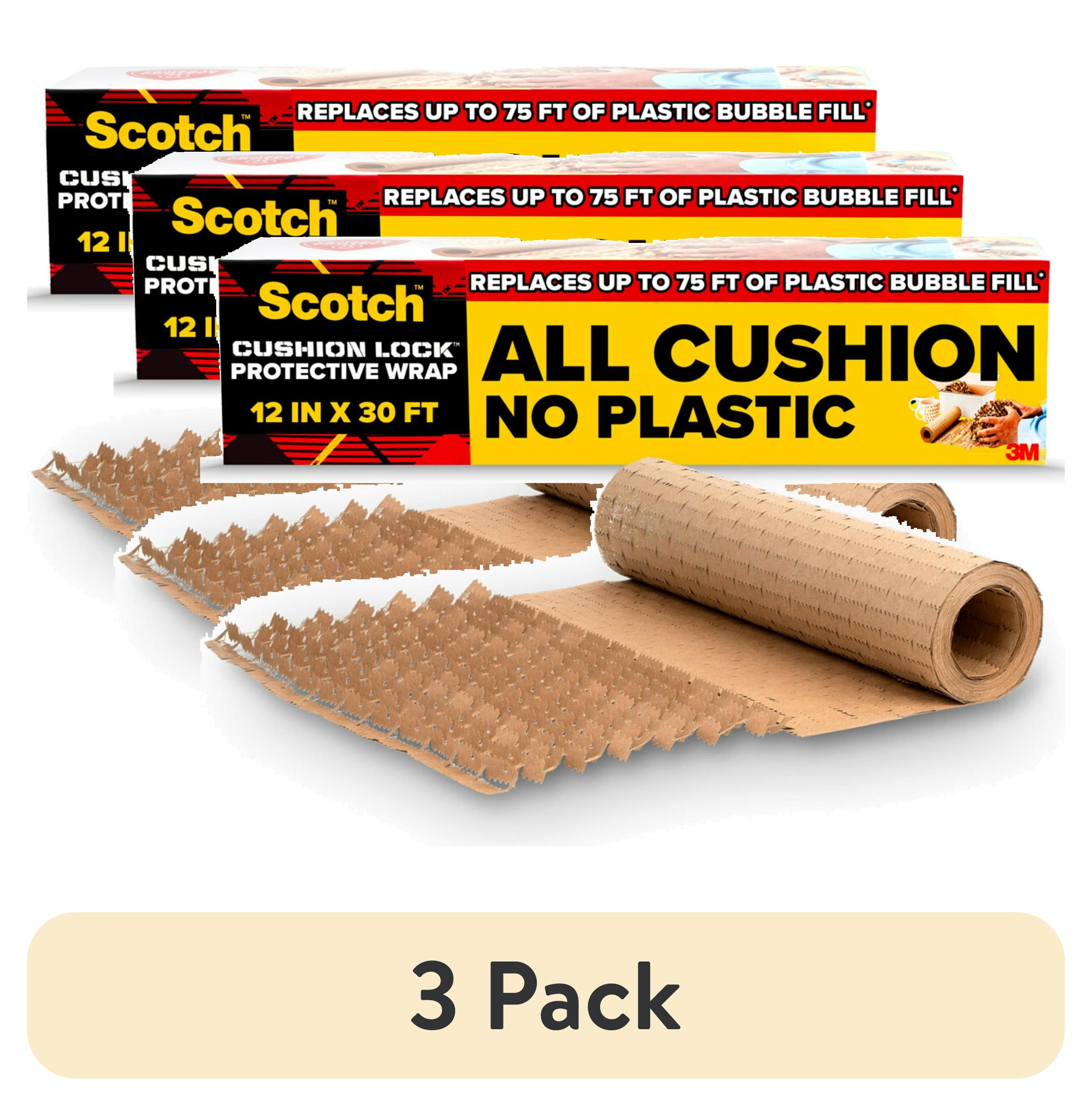 (3 pack) Scotch Cushion Lock Protective Wrap, 30 ft. Roll, Equivalent ...