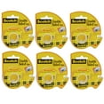 Scotch Double Sided Tape Dispenser Rolls, 1/2" x 250", 6 Rolls ...