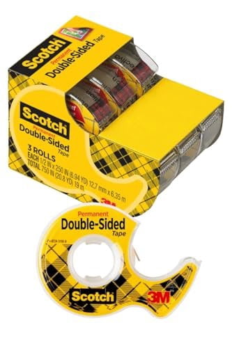 Scotch Double Sided Tape, Permanent, Arts and Crafts Alternative to ...