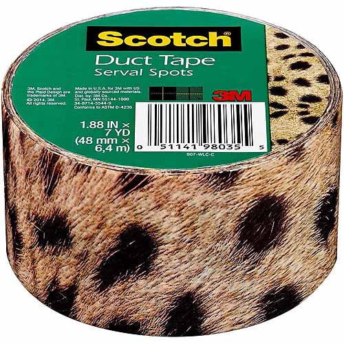 Scotch Duct Tape, Serval Spots Pattern, 1.88" x 7 yd - Walmart.com