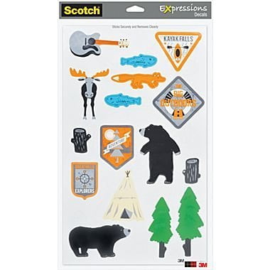 Scotch Expressions Decals, Sheet Size: 8 1/2 x 14, Assorted Decals ...