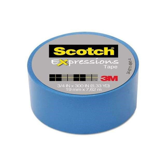 Scotch Expressions Magic Tape, 3/4" x 300", Medium Blue - Walmart.com