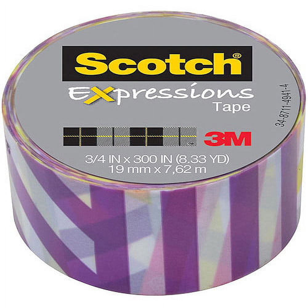 Scotch Expressions Magic Tape, 3/4" x 300", Preppy - Walmart.com