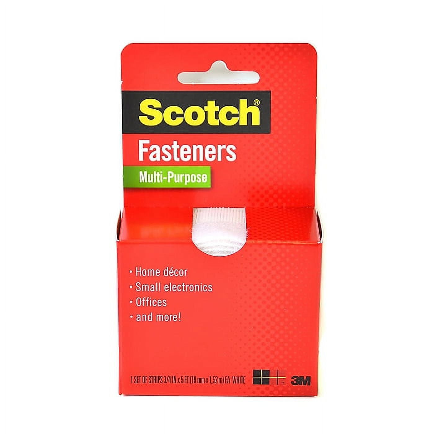 Scotch Fasteners 3/4 In. X 5 Ft. Roll White Multi-Purpose [Pack Of 2 ...