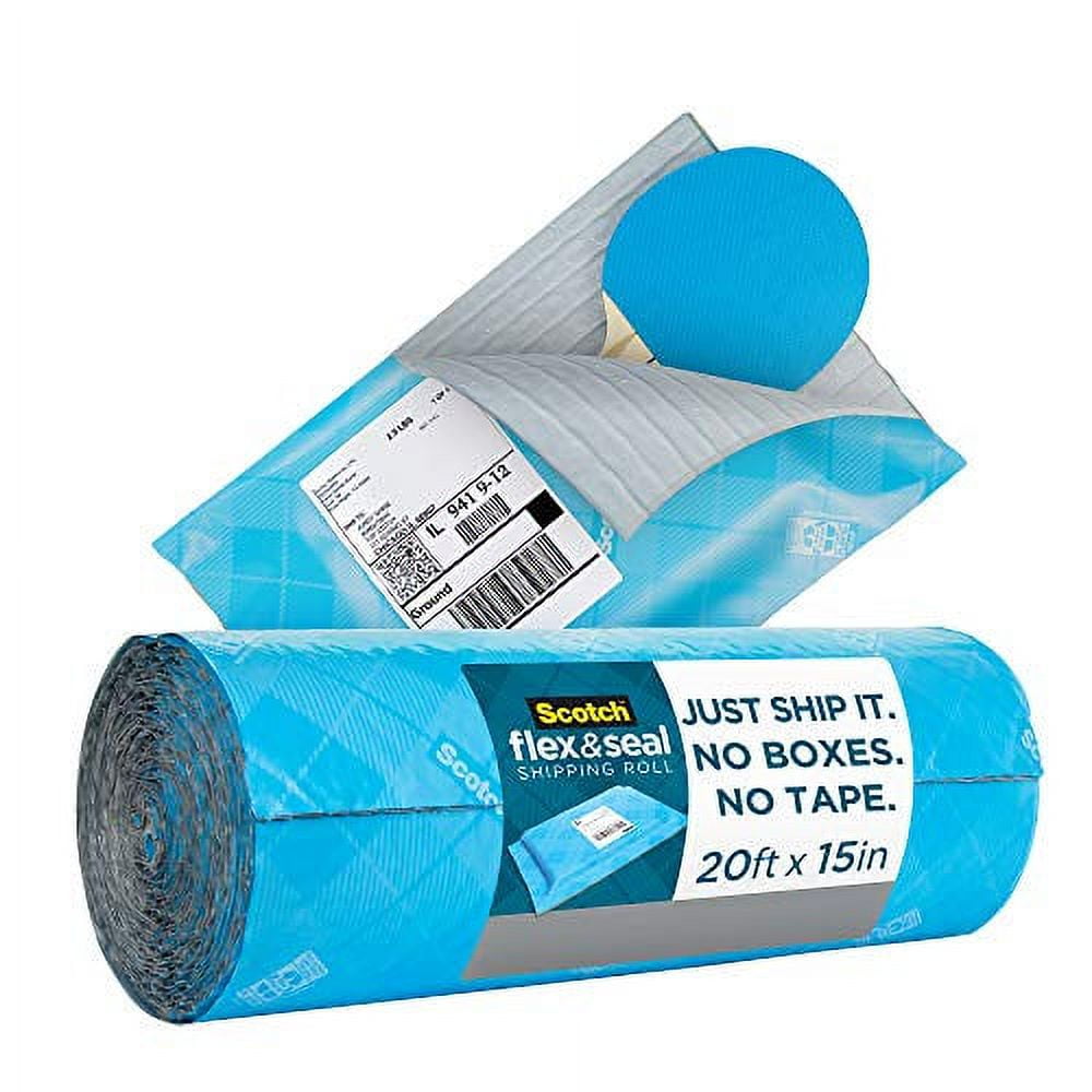 Scotch Flex and Seal Shipping Roll, 20 Ft x 15 in, Just Ship It, No ...