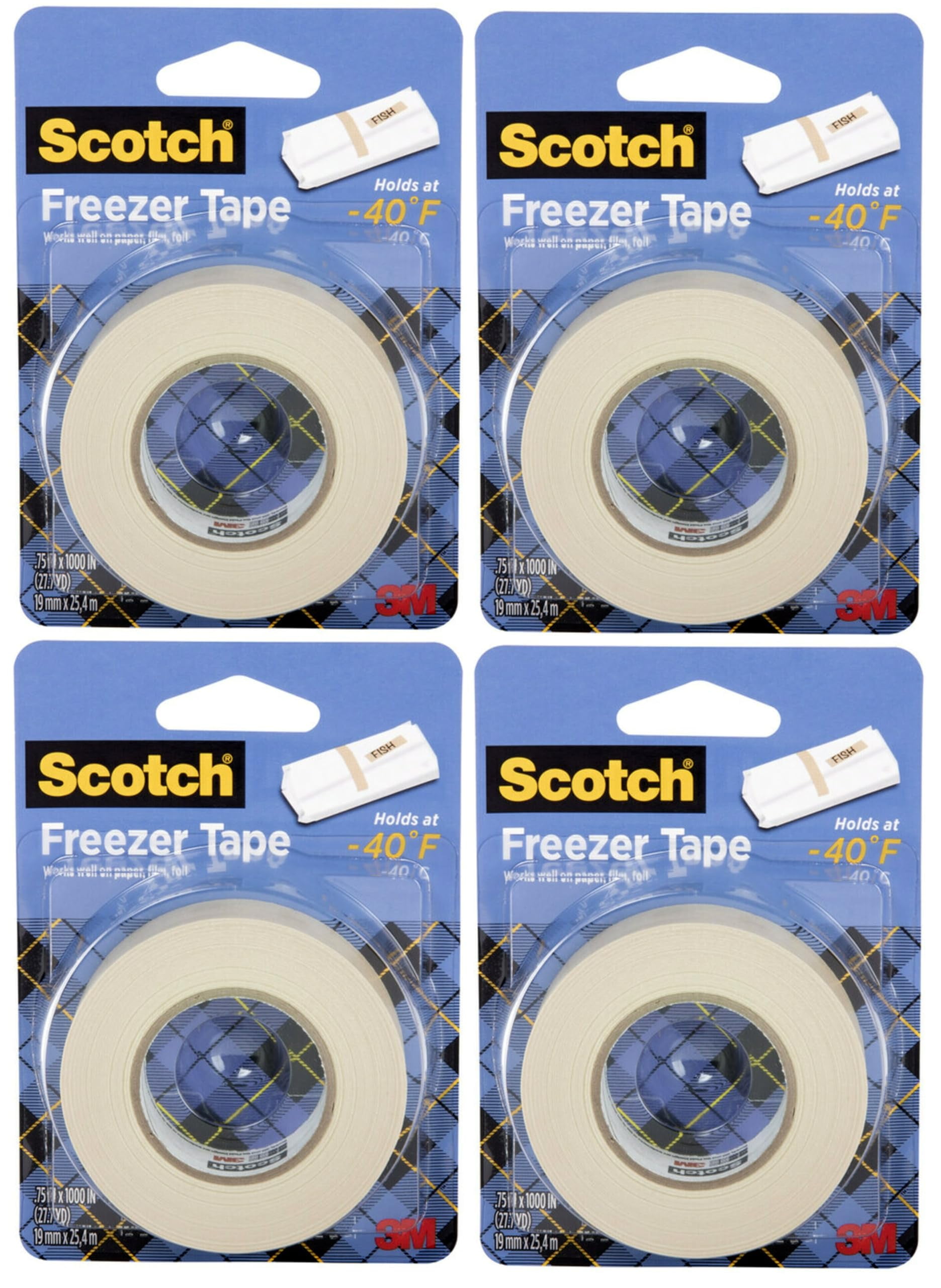 Scotch Freezer Tape, 3/4 x 1000 Inch (178) - 4 Pack - Walmart.com