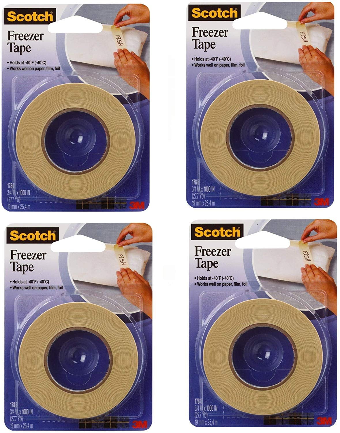 Scotch Freezer Tape, 3/4 x 1000 Inch 178 4 - Walmart.com