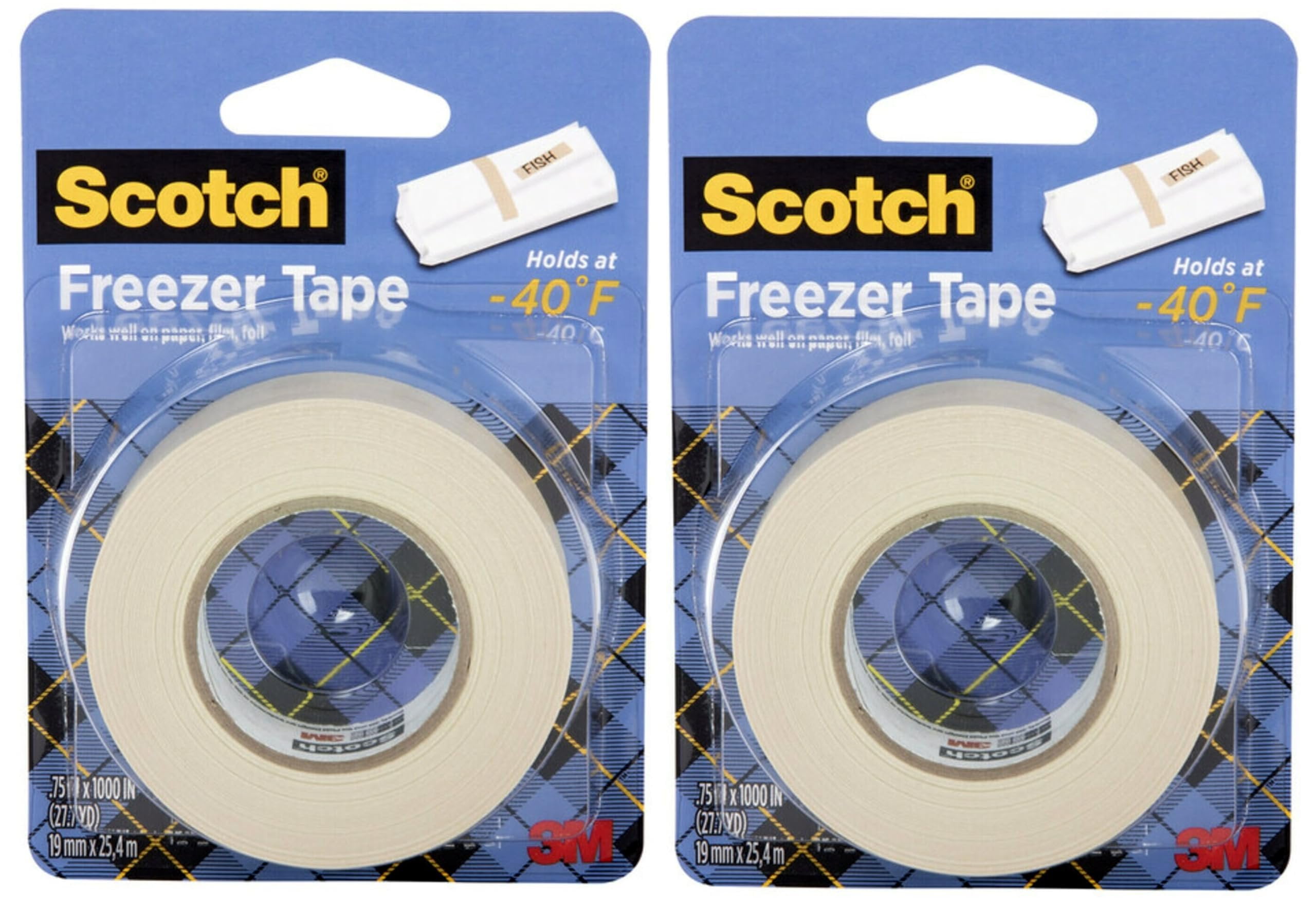 Scotch Freezer Tape, 3/4 x 1000 Inch, 2-PACK - Walmart.com