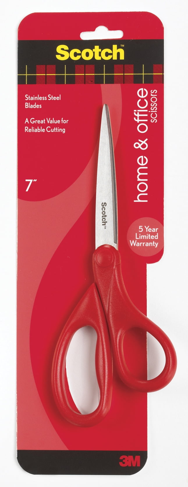 Scotch Home and Office Scissors, 7 Inches, Straight, Red - Walmart.com
