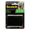 Scotch Indoor Fasteners, Holds 3 lbs, Black, 7/8 x 7/8 inches, 12 Sets ...