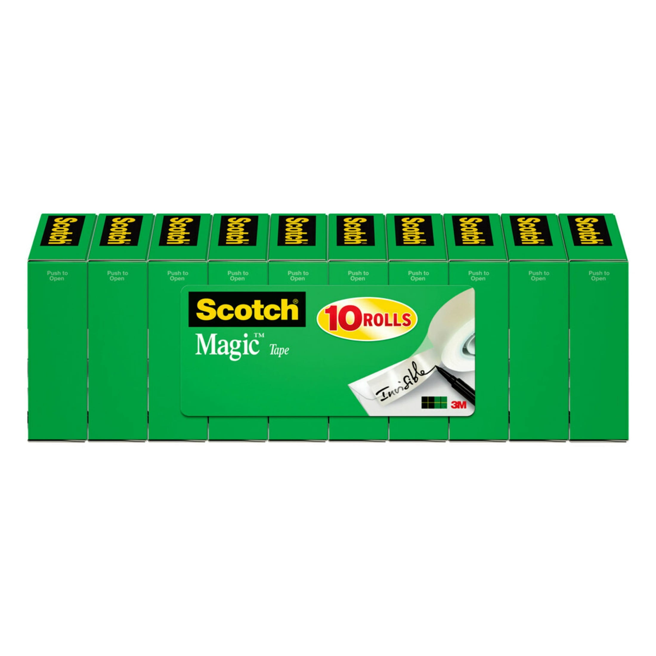 Scotch Magic Tape, 3/4 in x 800 in, 10 Refill Packs - Walmart.com