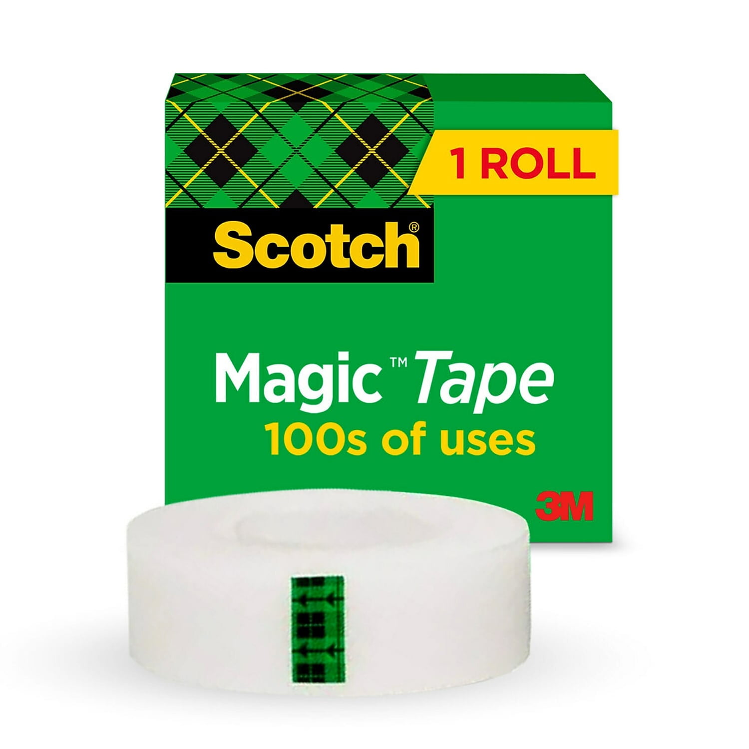 Scotch Magic Tape 3/4" x 1296" 1" Core Clear 810341296 - Walmart.com