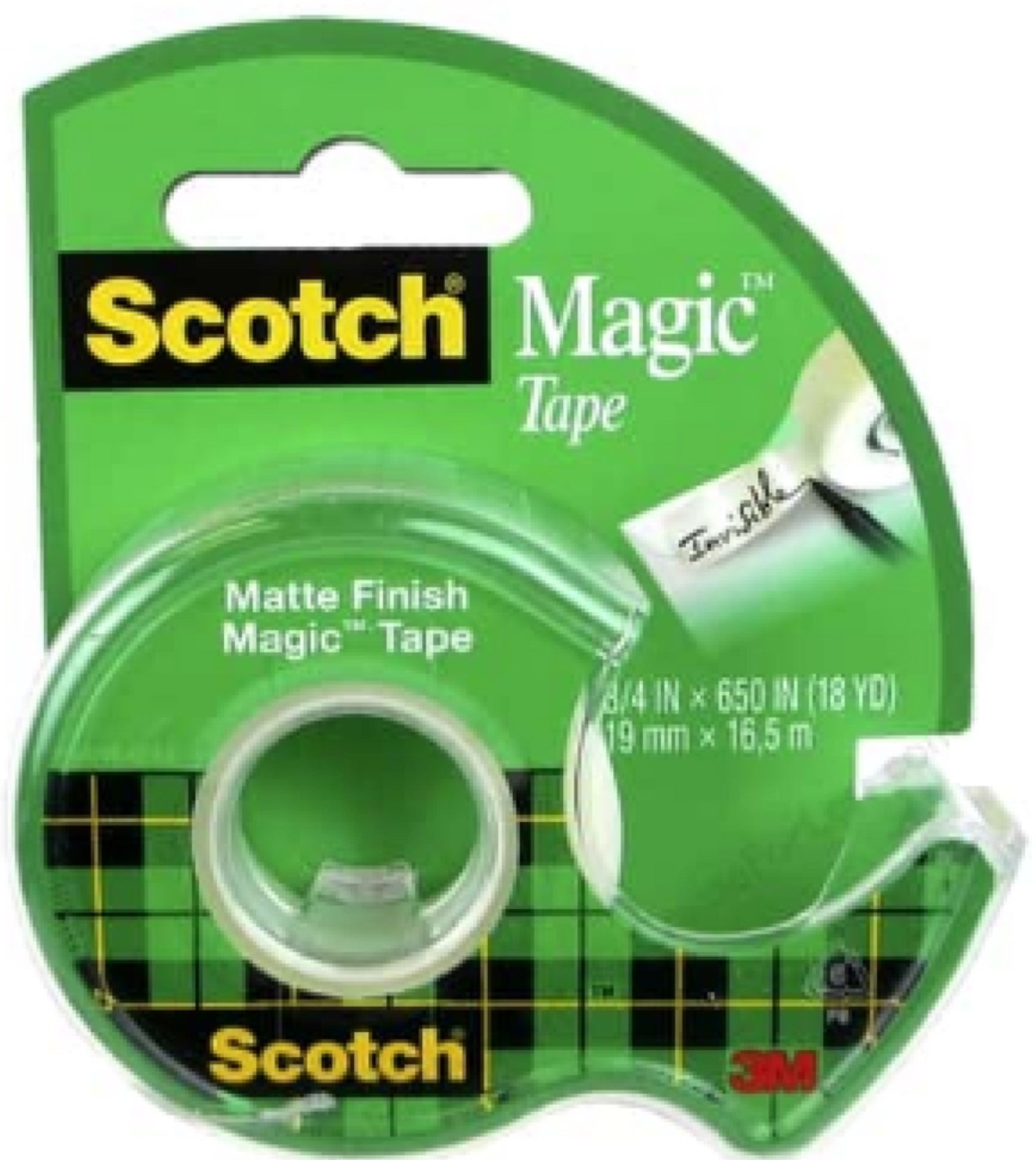Scotch Magic Tape 3/4'' x 650'' 1 ea (Pack of 4) - Walmart.com