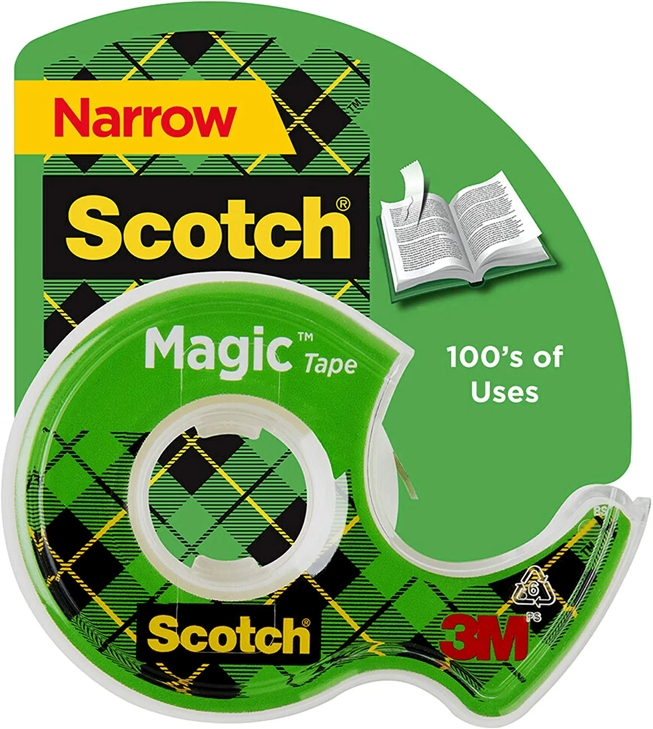 Scotch Magic Tape, Display Case, 1/2 In X 450 In (12Mm X 11.4 M) - 1 ...