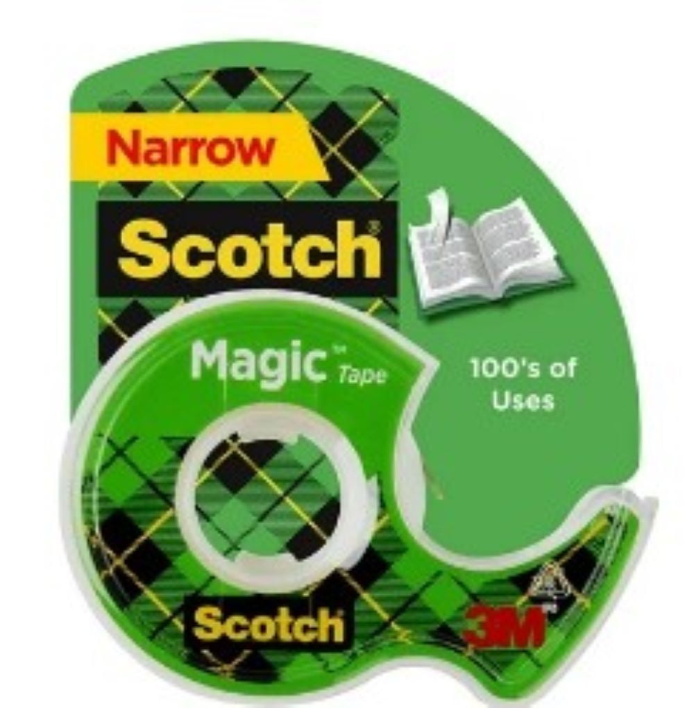 Scotch Magic Tape Narrow 1/2-inch x 800-inches (Pack of 5) - Walmart.com