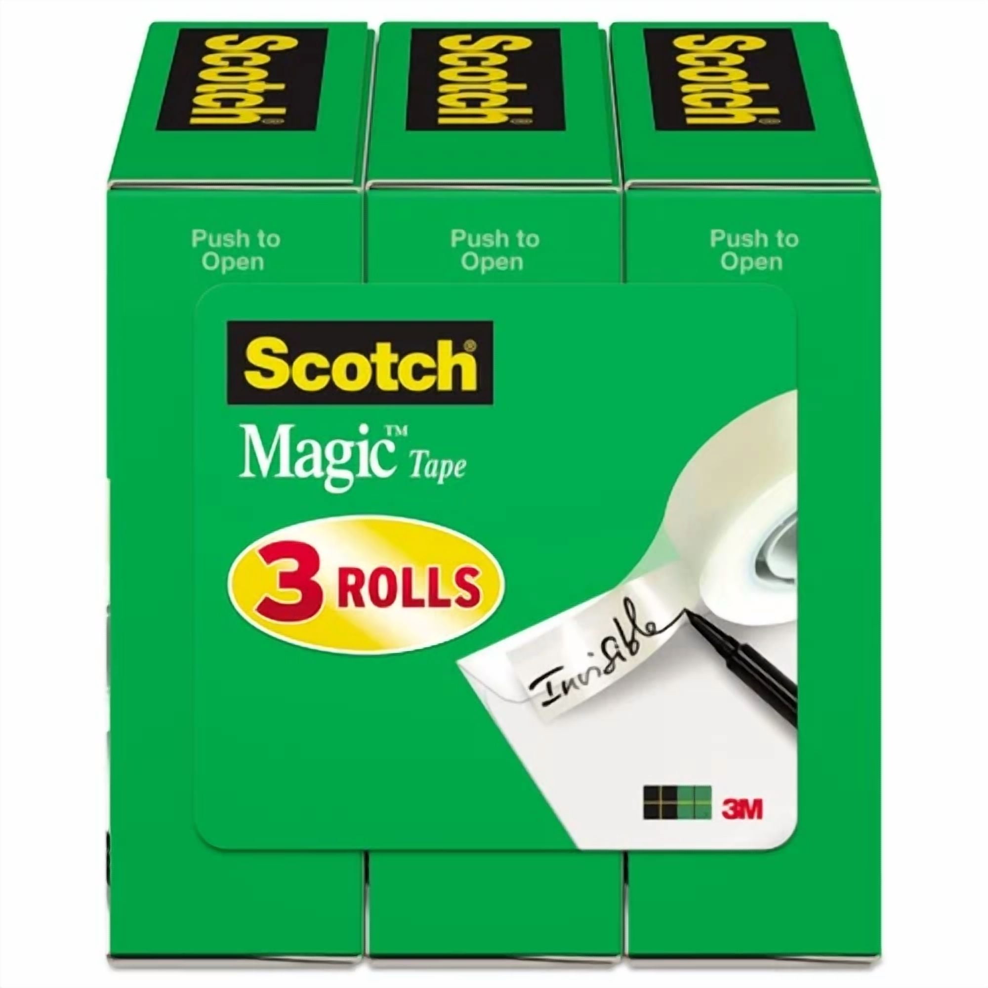 Scotch Magic Tape Refill 3/4" X 1000" 1" Core Clear 3/Pack 810K3 ...