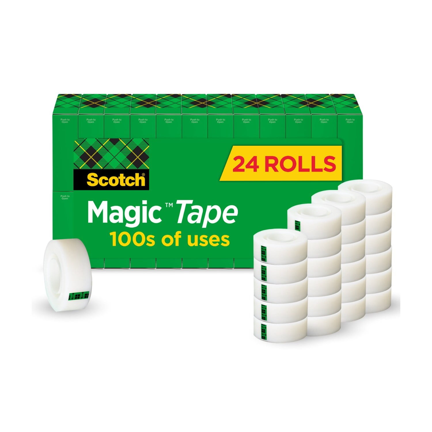 Scotch Magic Tape Value Pack 3/4" x 1000 in., 24 Boxes - Walmart.com