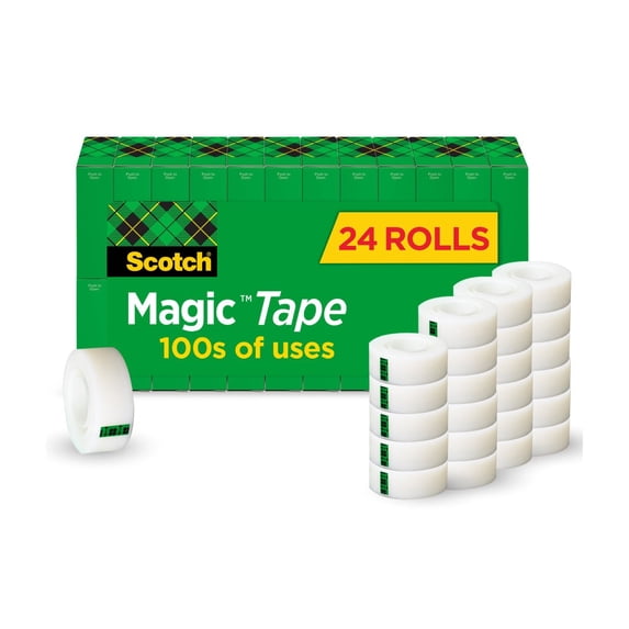 Scotch Magic Tape Value Pack 3/4" x 1000 in., 24 Boxes - Walmart.com