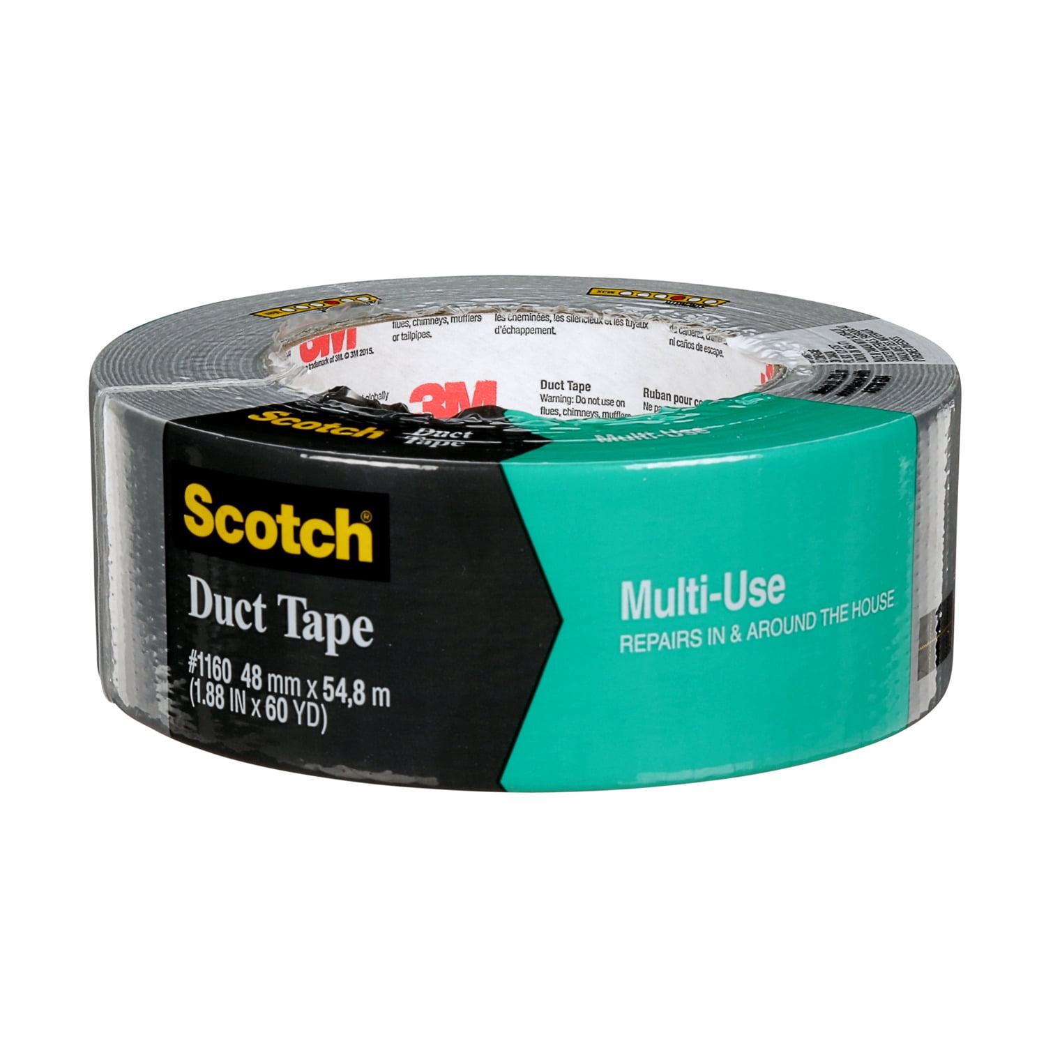 Scotch Multi-Use Duct Tape - 60 yd Length x 1.88" Width - 3" Core - 1 ...
