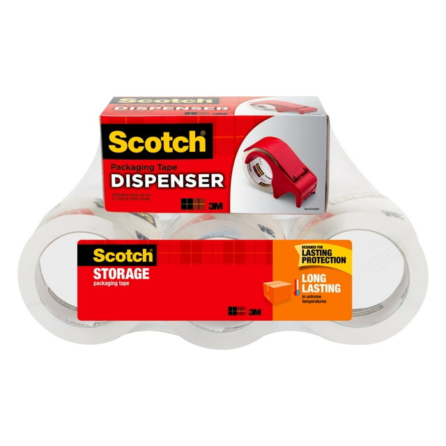 Scotch® Packaging Tape Long Lasting Storage, 1.88 in x 54.6 yd ...
