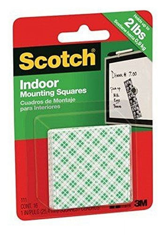 Scotch : Precut Foam Mounting 1 Squares, Double-Sided, Permanent 16 ...